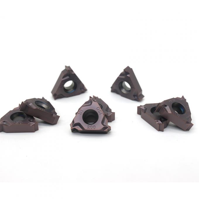 Carbide Ag60 Threading Insert , 16IR AG55 Internal Threading Inserts