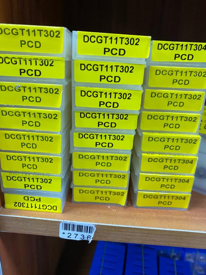 High Finish PCD Diamond Inserts , CBN Diamond Turning Inserts