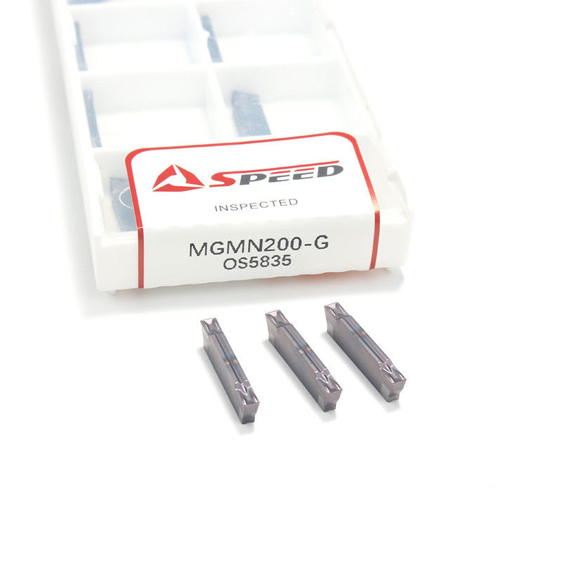 Parting 2mm Cvd Coated Inserts MGMN200 MGMN500 Black Color