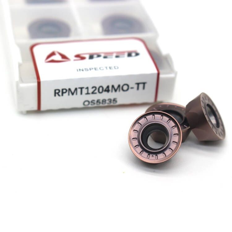 Cnc Cutting Inserts For Milling RPMT10T3MO Tungsten Raw Material