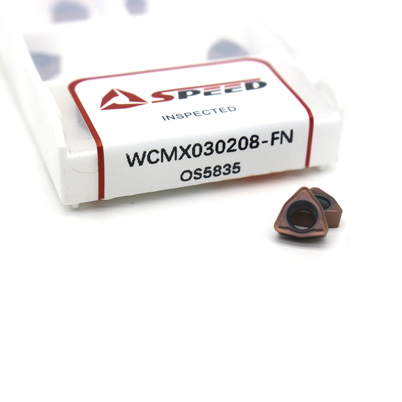 CNC Tungsten U Drill Inserts Fast Feed WCMX030208 CVD Coating