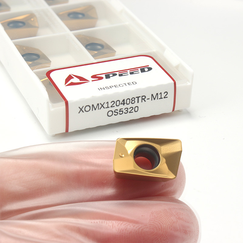 Speed PVD/CVD Coated Carbide Milling Insert XOMX120408TR-M12 for Steel