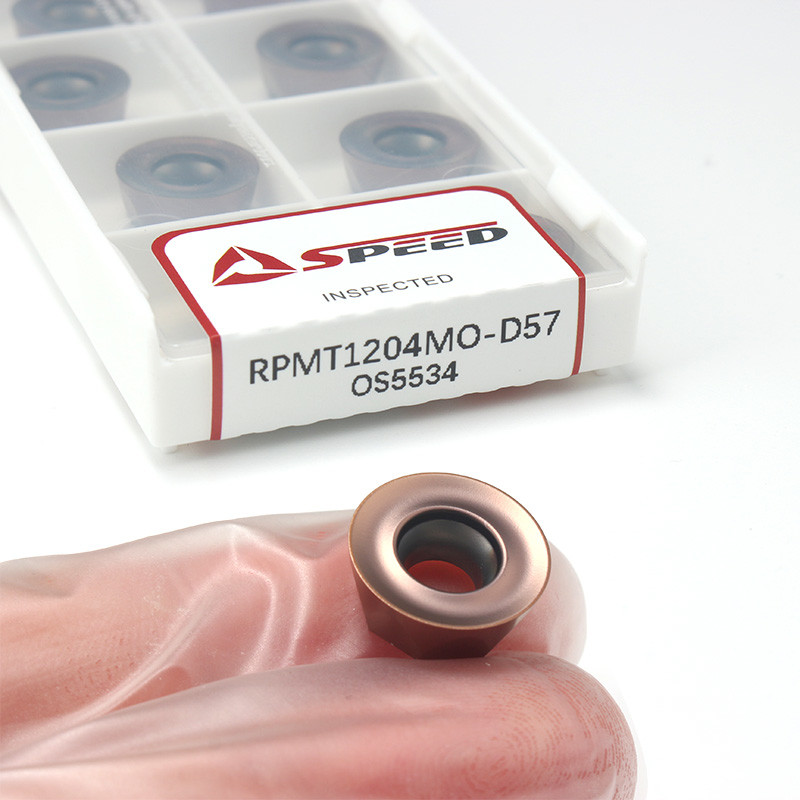 SPEED PVD/CVD Coated RPMT1204MO Carbide Milling Inserts for Temperature ...