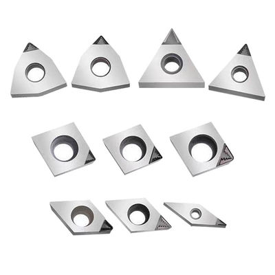 High Finish PCD Diamond Inserts , CBN Diamond Turning Inserts