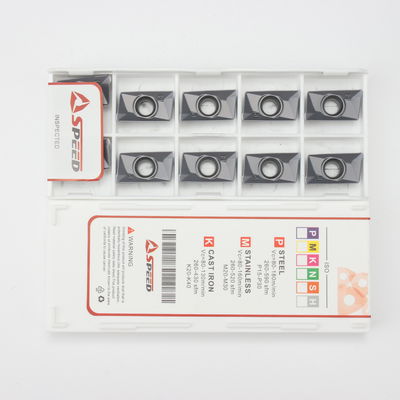 Cemented Indexable Milling Inserts , Apkt 1604 Carbide Inserts For ...