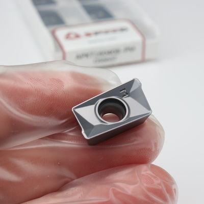 Cemented Indexable Milling Inserts , Apkt 1604 Carbide Inserts For ...